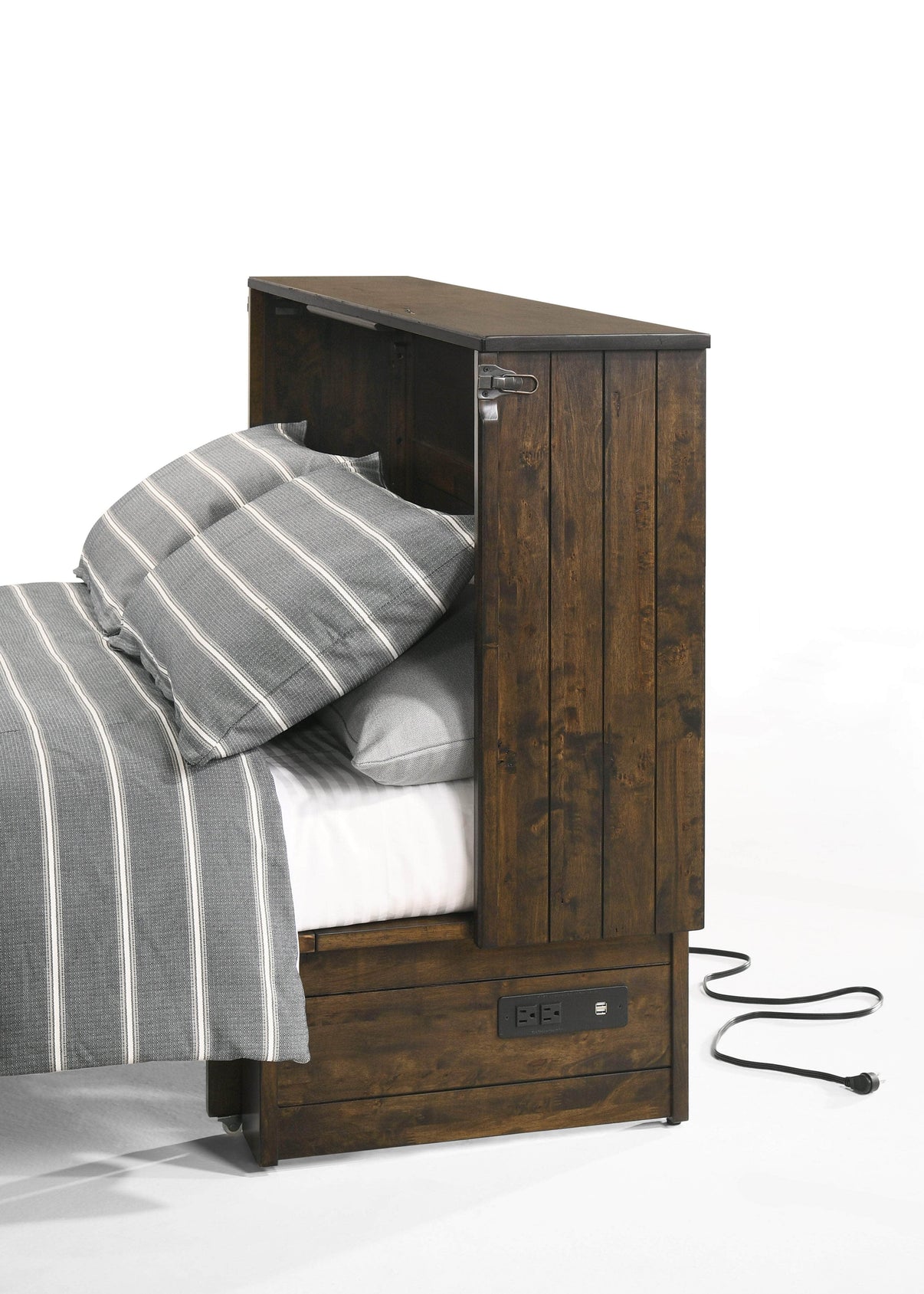 Night and Day Big Sky Murphy Cabinet Bed with Gel Memory Foam Mattress ...